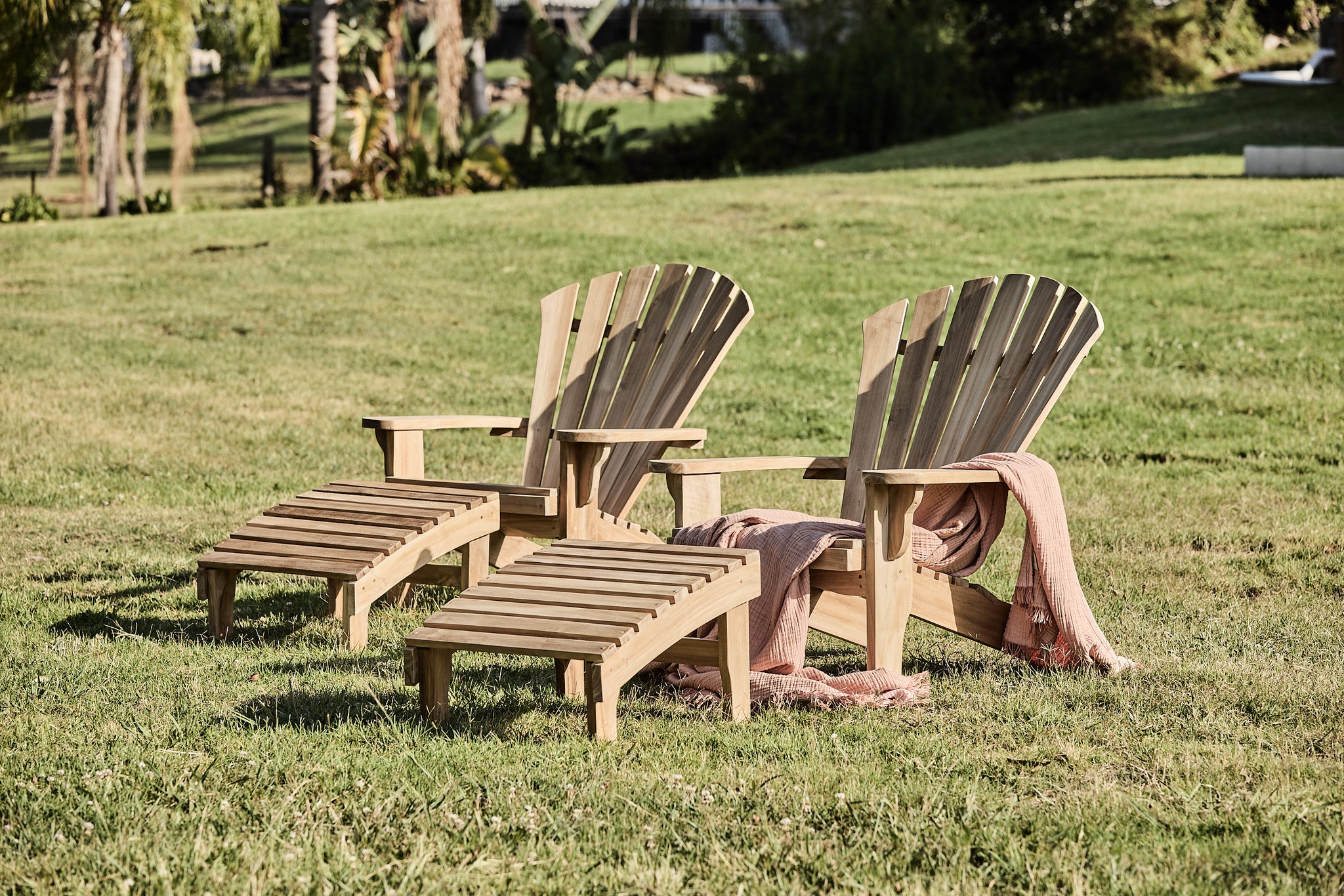 Teak Cape Cod Armchair And Stool – Woodbury Furniture
