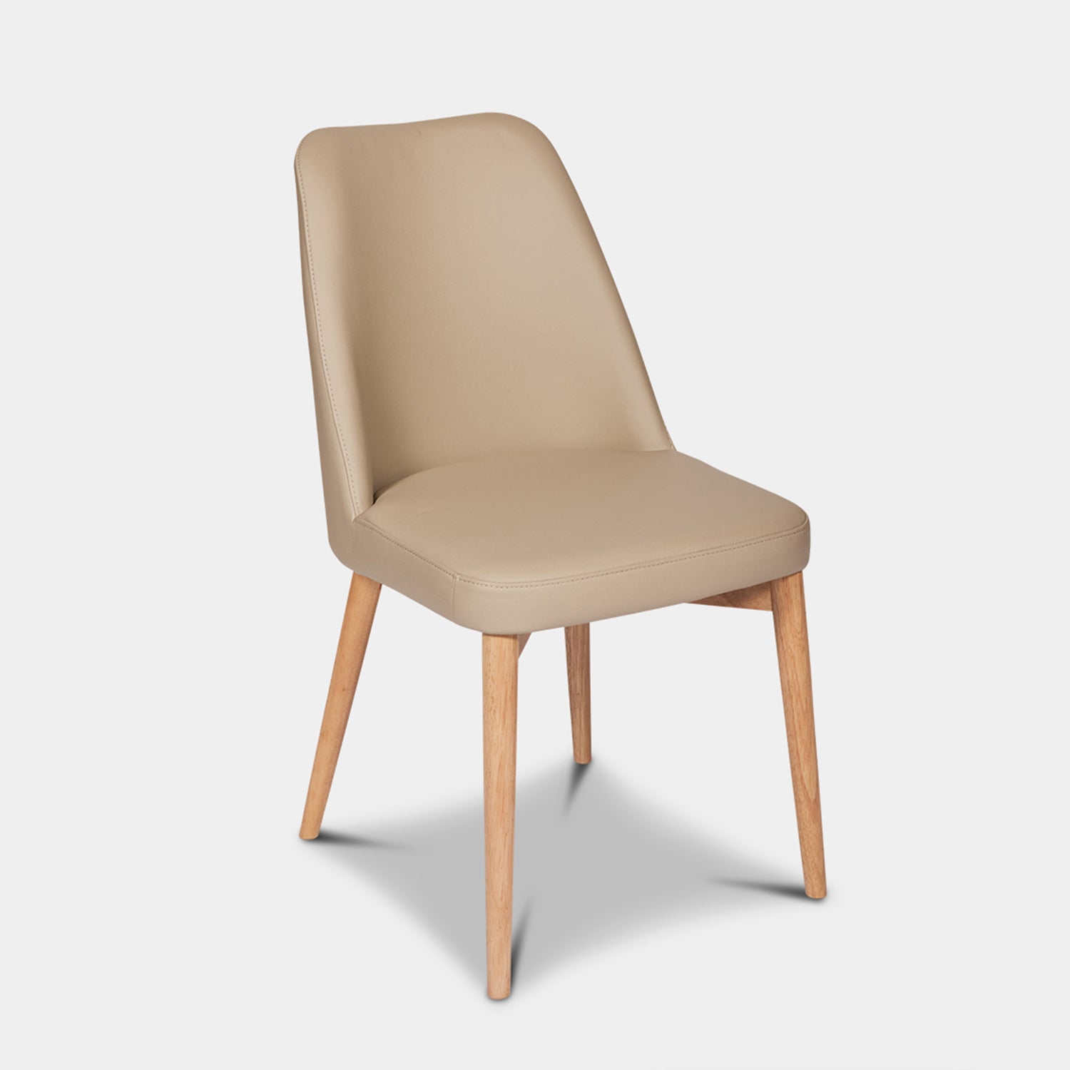 Conrad Leather Dining Chair Mocha – Woodbury Furniture