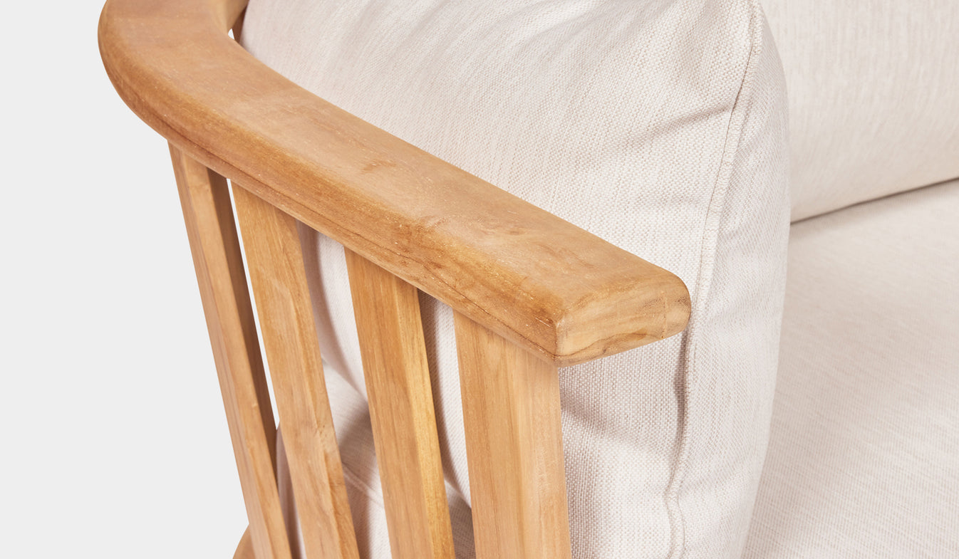 Mauritius Teak 2.5 Seater Sofa – Woodbury Furniture