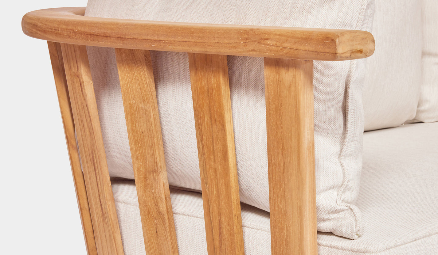 Mauritius Teak 2.5 Seater Sofa – Woodbury Furniture