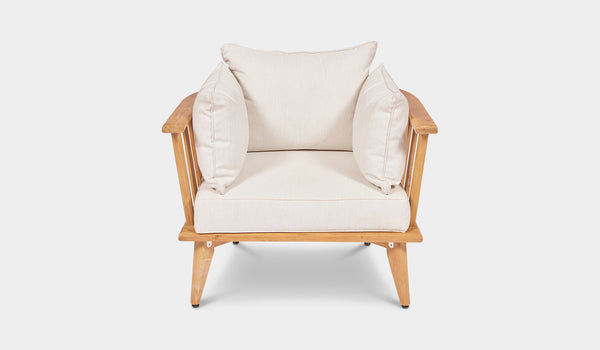 Mauritius Teak 1 Seat Sofa – Woodbury Furniture