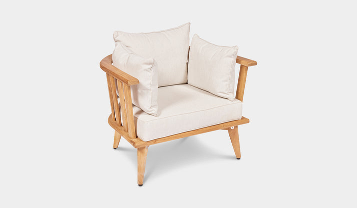 Mauritius Teak 1 Seat Sofa – Woodbury Furniture