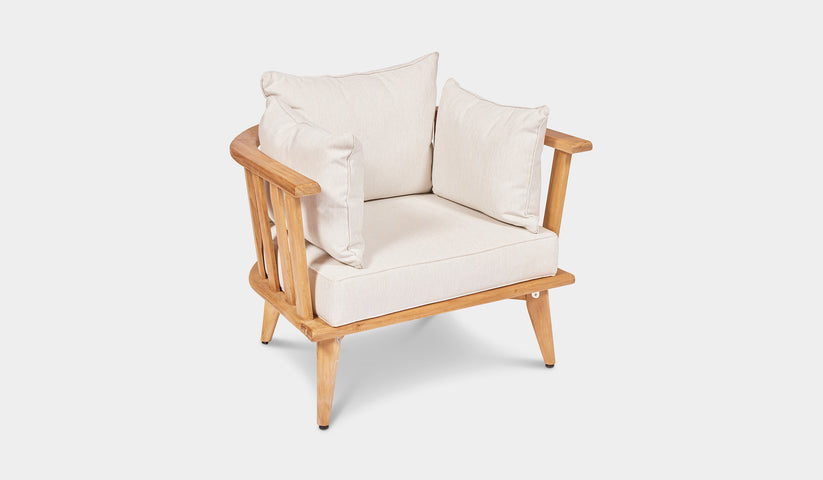 Mauritius Teak 1 Seat Sofa – Woodbury Furniture