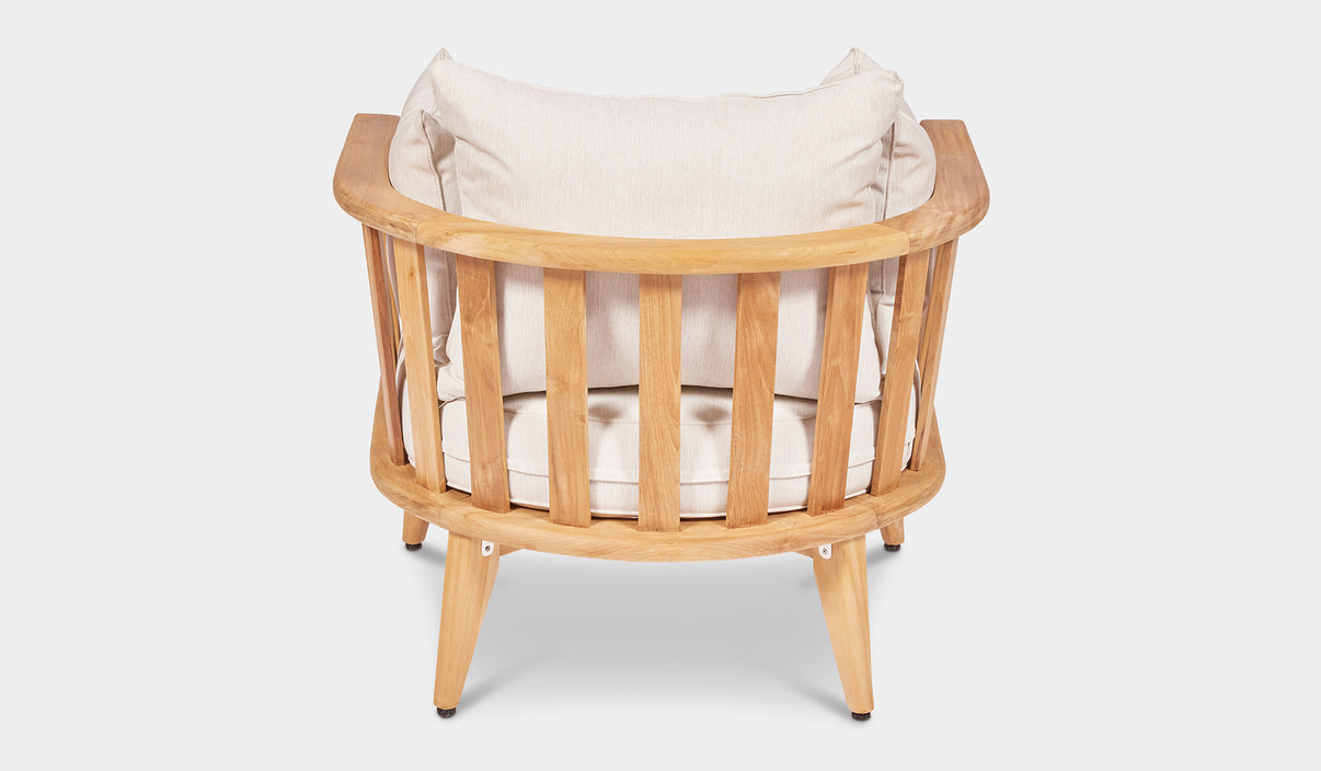 Mauritius Teak 1 Seat Sofa – Woodbury Furniture
