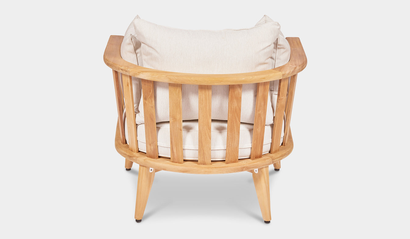 Mauritius Teak 1 Seat Sofa – Woodbury Furniture