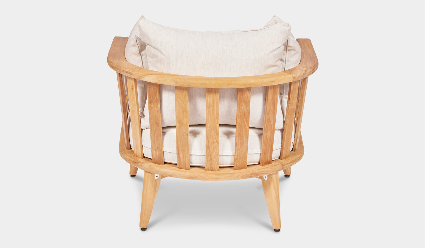 Mauritius Teak 1 Seat Sofa – Woodbury Furniture