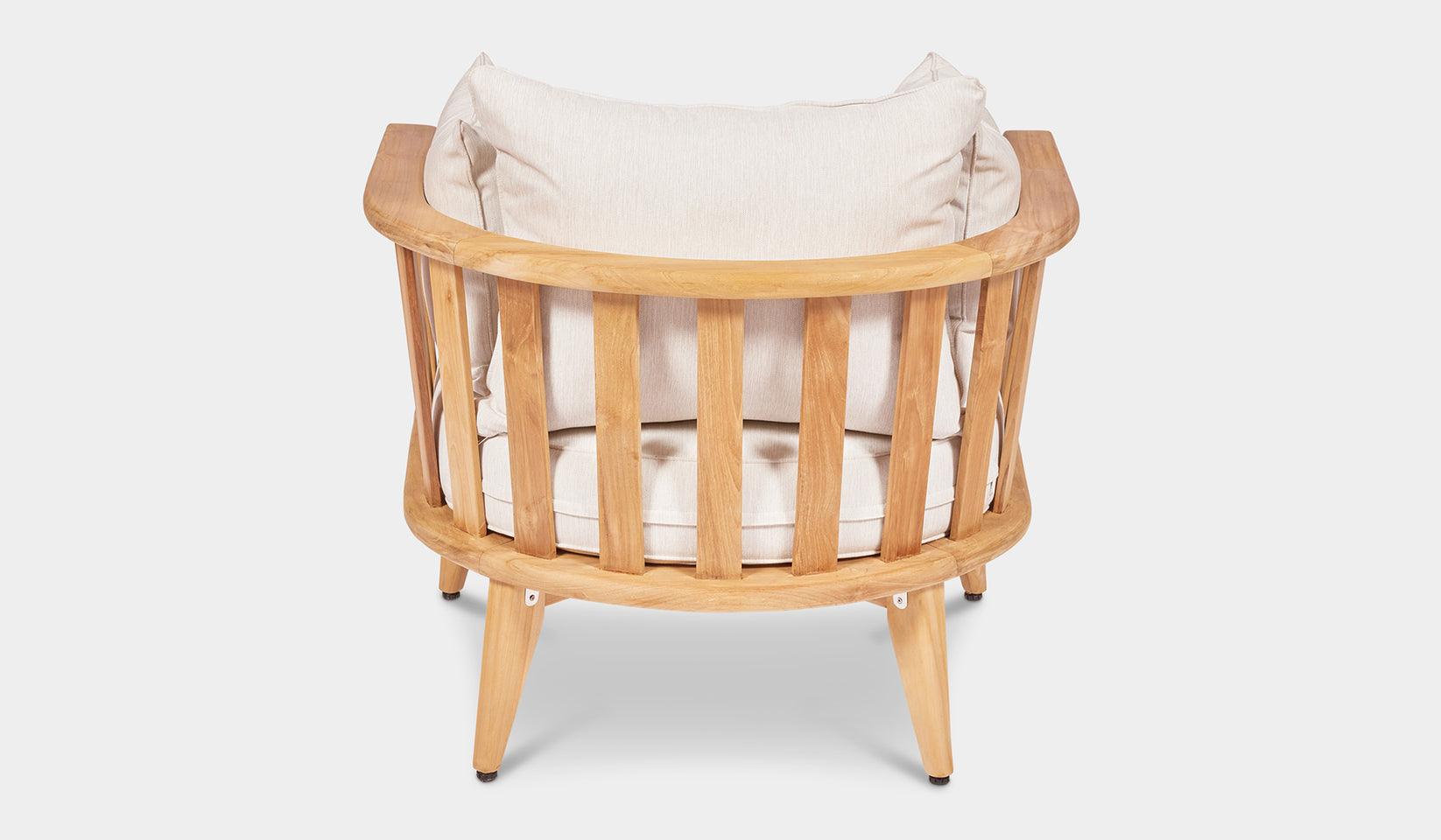 Mauritius Teak 1 Seat Sofa – Woodbury Furniture