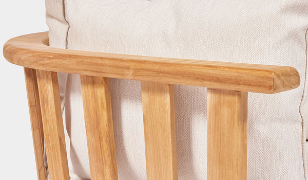 Mauritius Teak 1 Seat Sofa – Woodbury Furniture