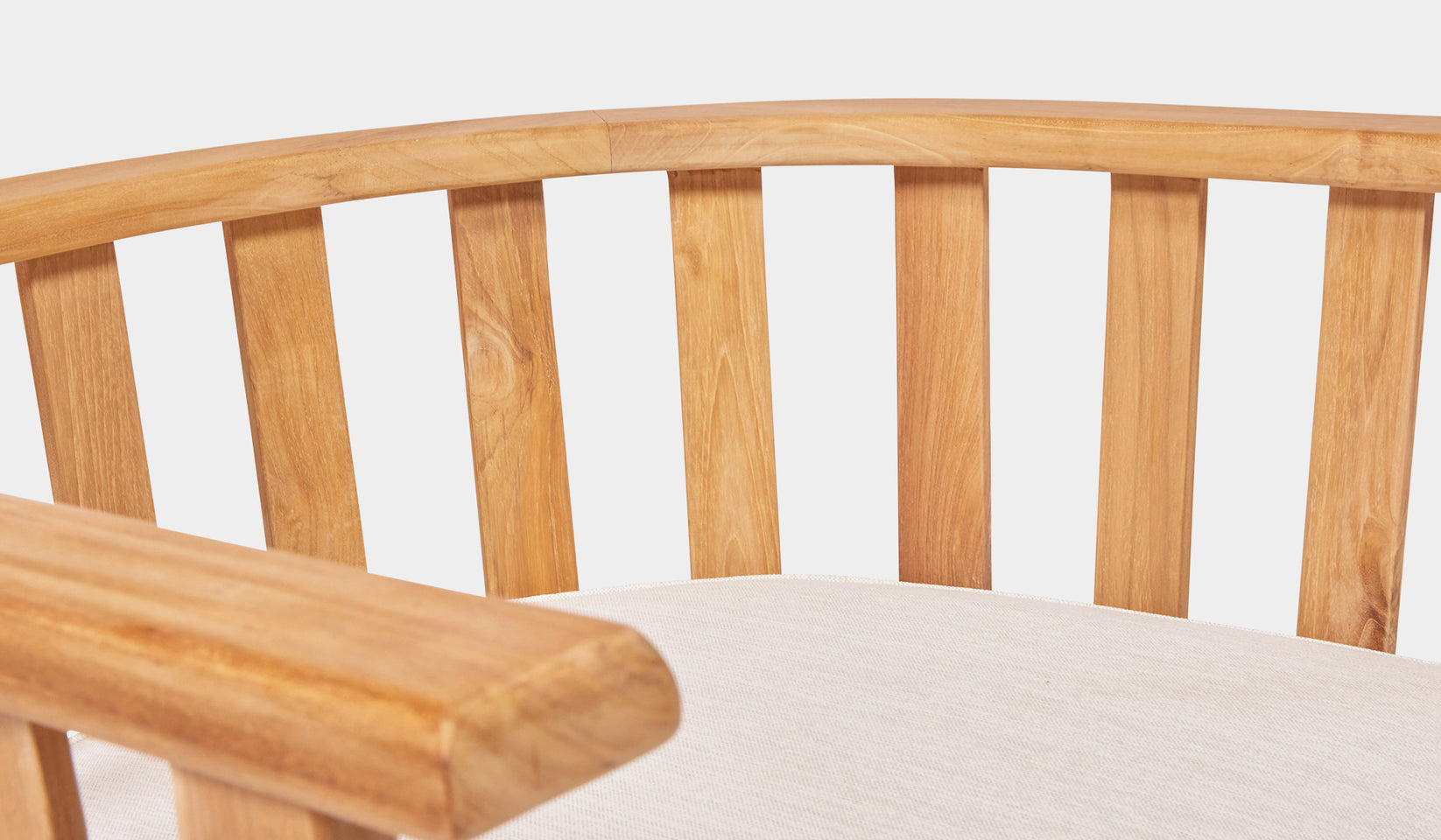 Mauritius Teak 1 Seat Sofa – Woodbury Furniture