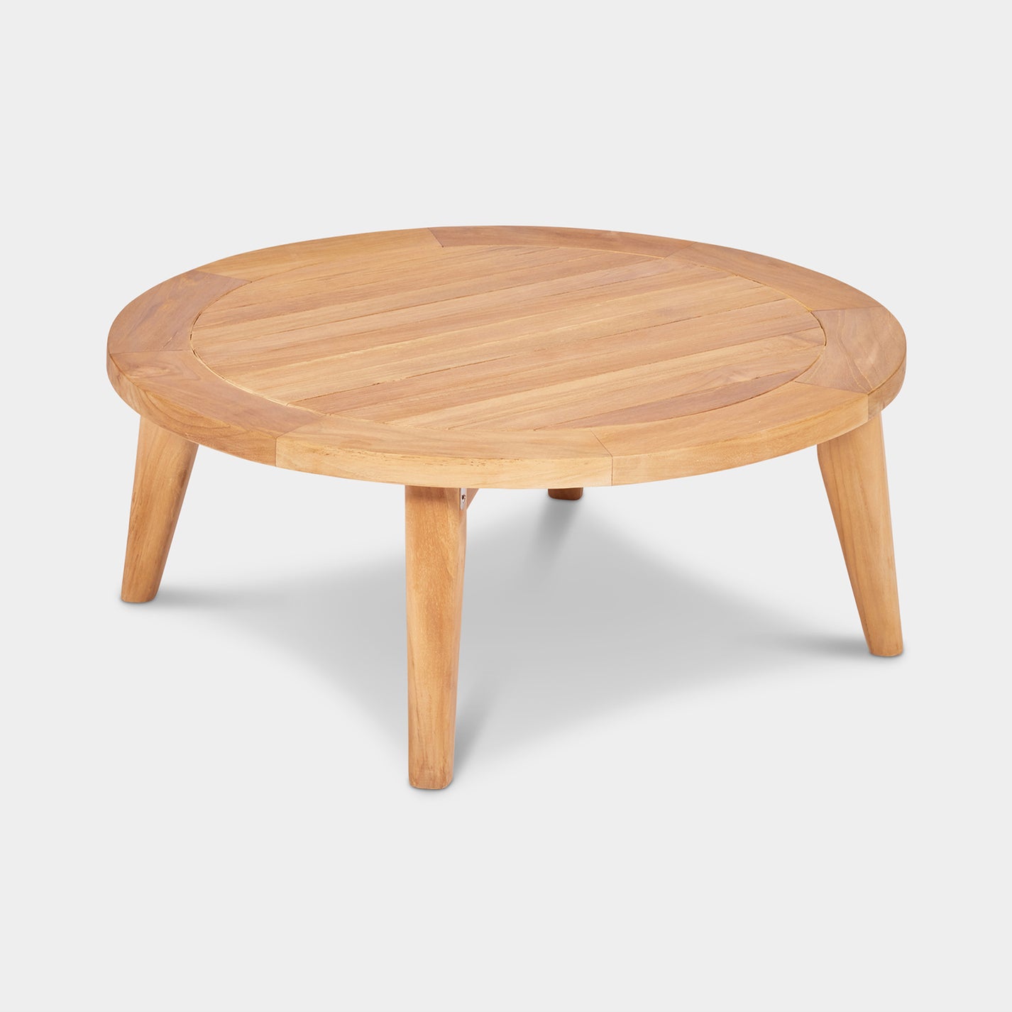 Mauritius Teak Round Coffee Table – Woodbury Furniture