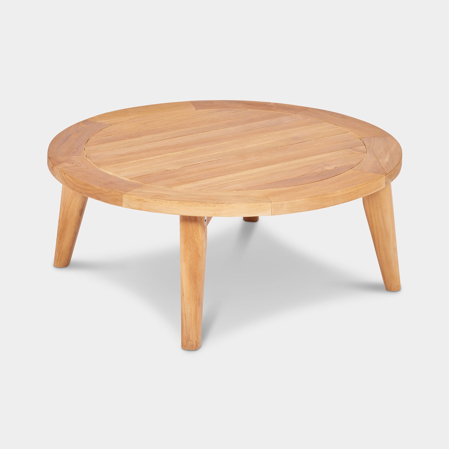 Mauritius Teak Round Coffee Table – Woodbury Furniture