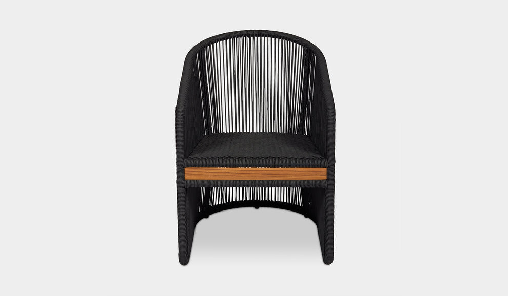 Oreo Outdoor Dining Chair Black – Woodbury Furniture
