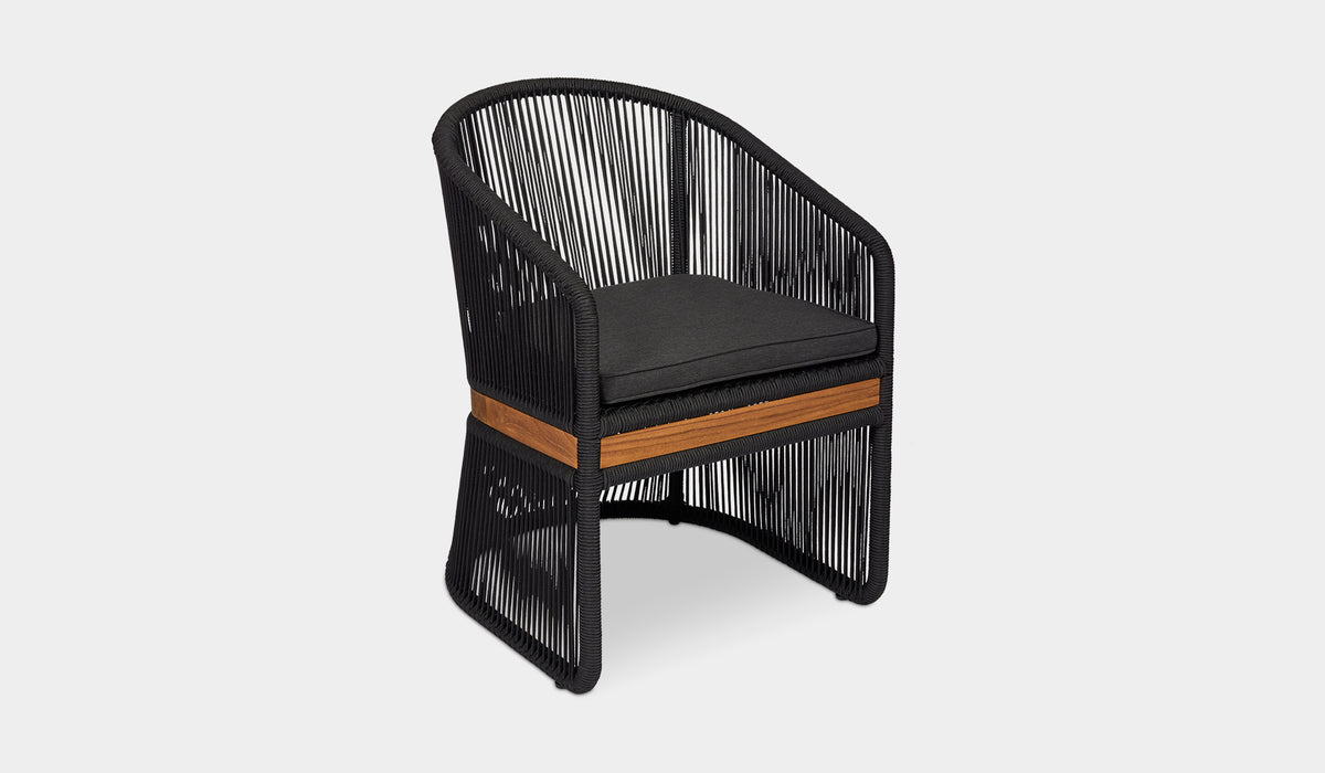 Oreo Outdoor Dining Chair Black