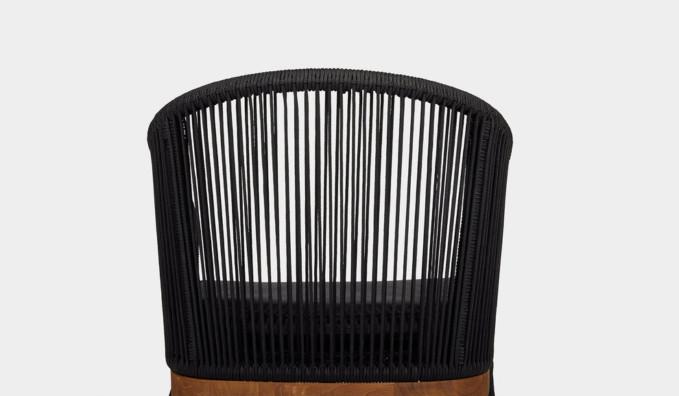 Oreo Outdoor Dining Chair Black – Woodbury Furniture