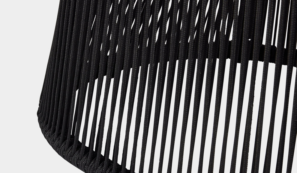 Oreo Outdoor Dining Chair Black – Woodbury Furniture