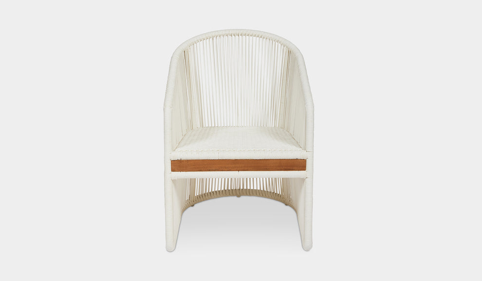 Oreo Outdoor Dining Chair White – Woodbury Furniture