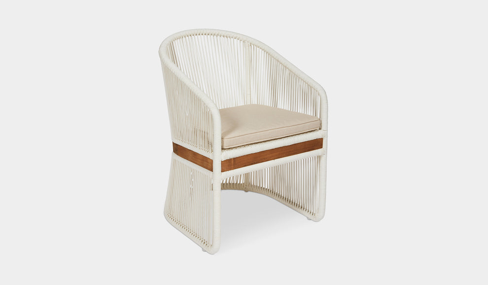 Oreo Outdoor Dining Chair White – Woodbury Furniture