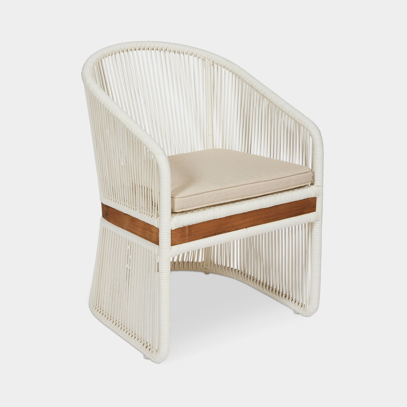 Oreo Outdoor Dining Chair White – Woodbury Furniture