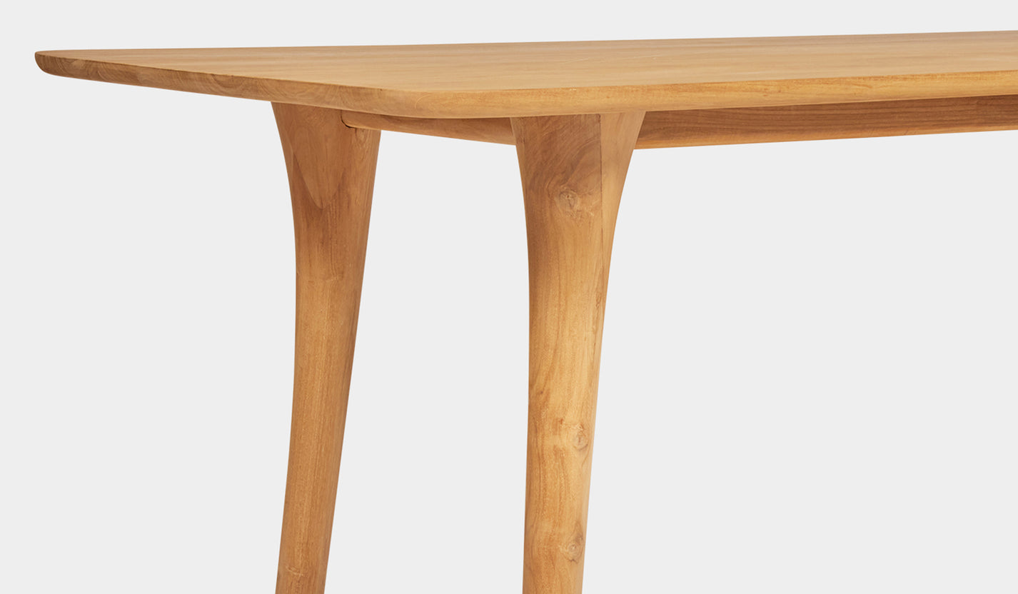 Rio Teak Indoor Dining Table 240cm – Woodbury Furniture