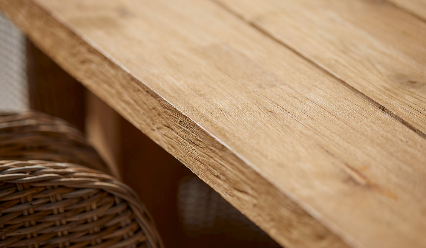 Vinegard Reclaimed Teak Rectangle Dining Table 230cm – Woodbury Furniture