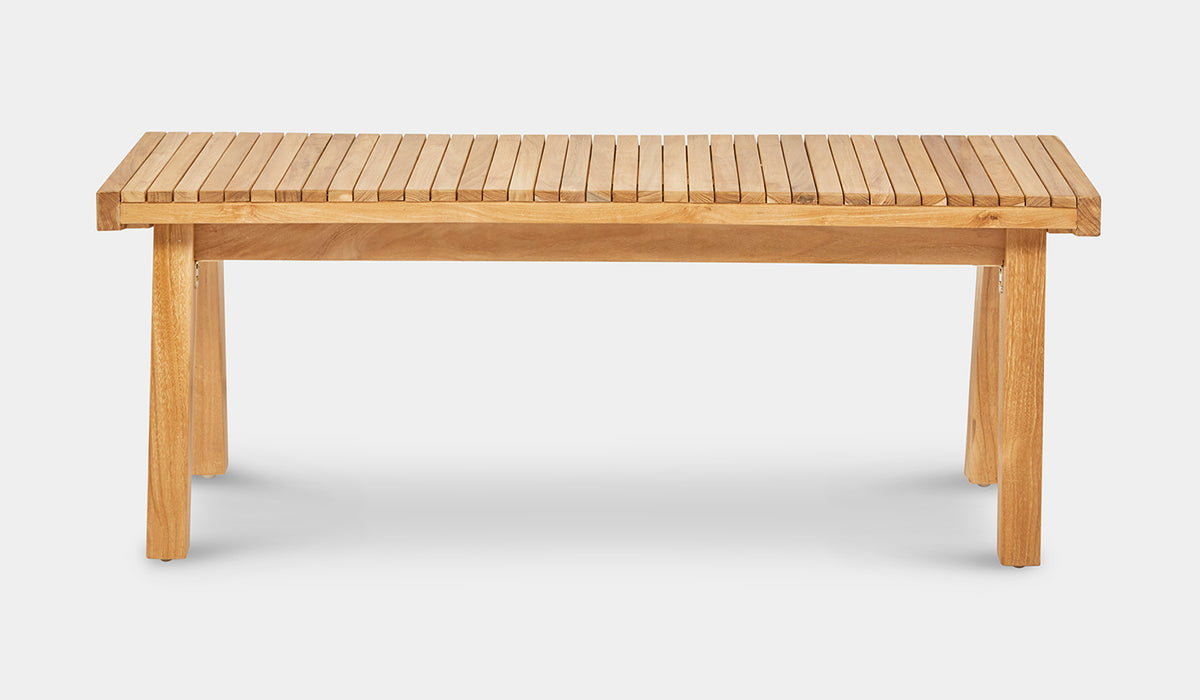 Tempe Teak Bench 120cm – Woodbury Furniture
