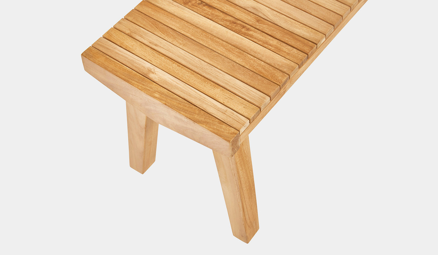 Tempe Teak Bench 120cm – Woodbury Furniture
