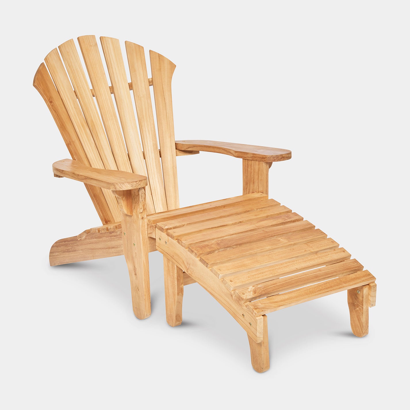 Teak Cape Cod Armchair And Stool – Woodbury Furniture