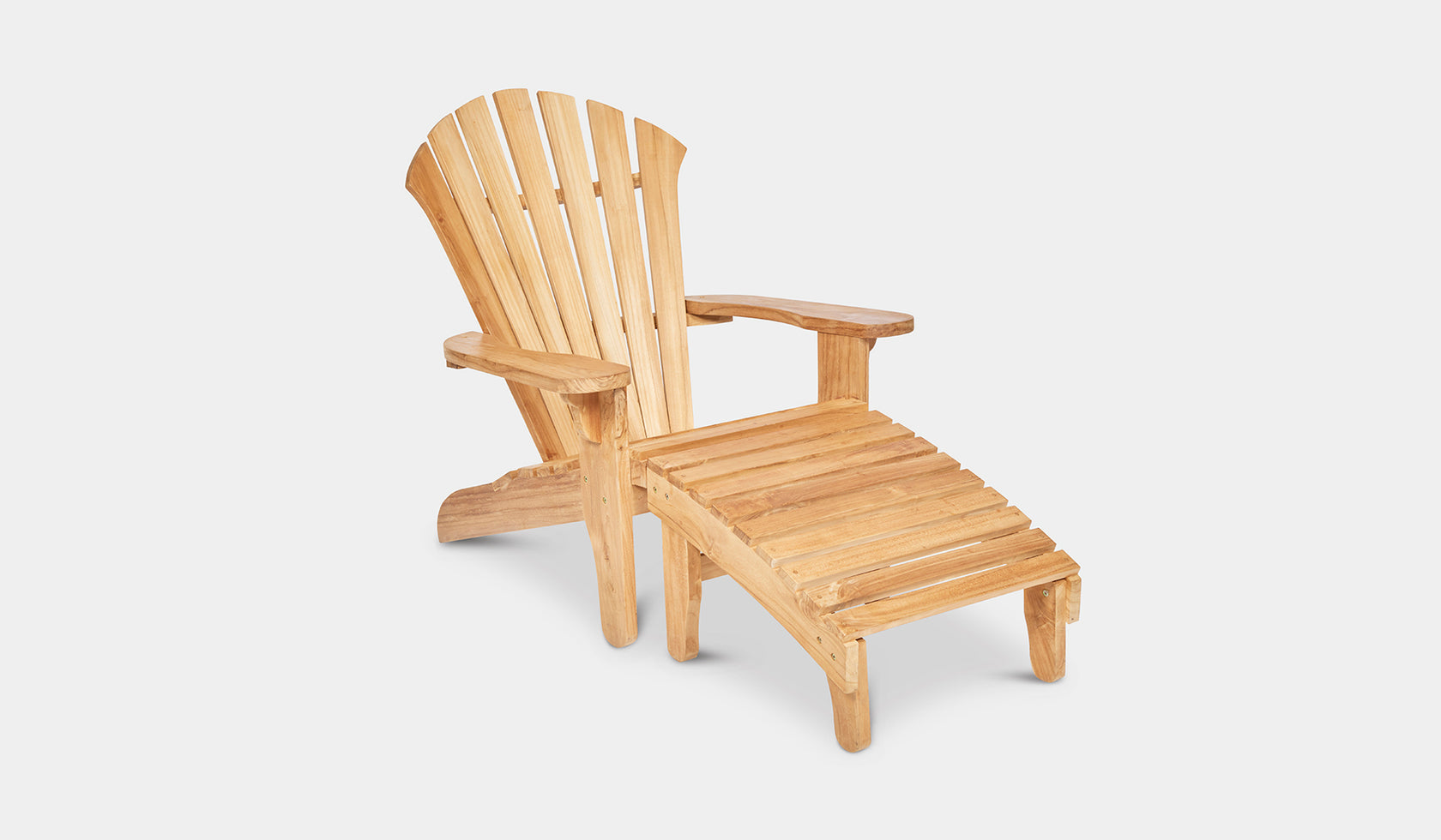 Teak Cape Cod Armchair And Stool – Woodbury Furniture