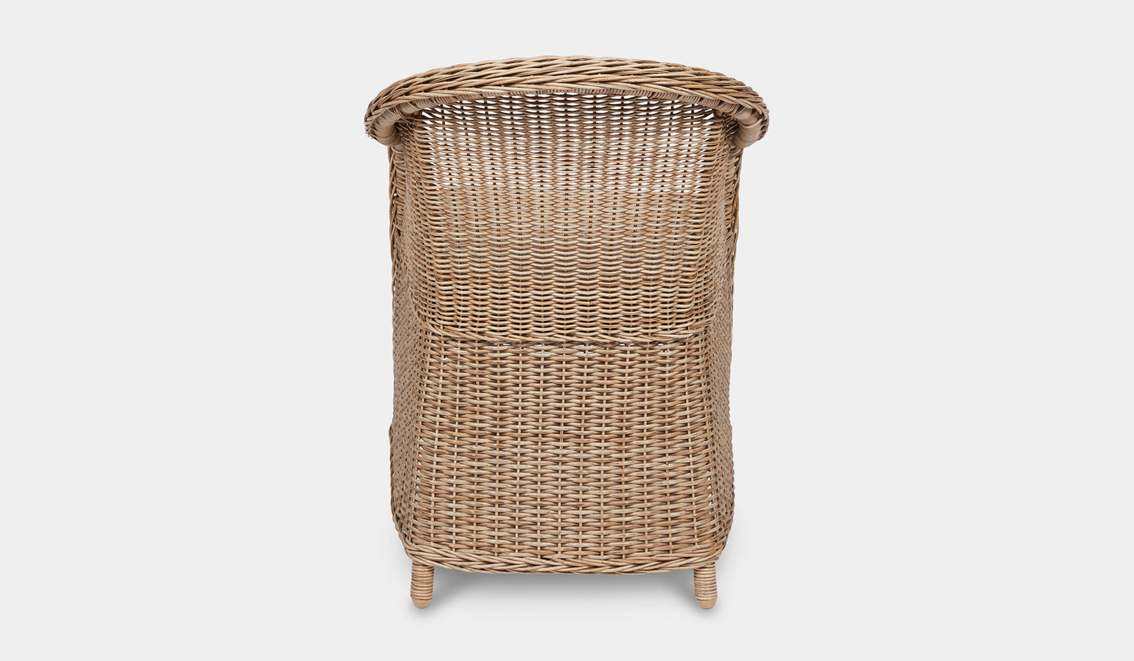 Hamptons Wicker Dining Chair Rattan Grey – Woodbury Furniture